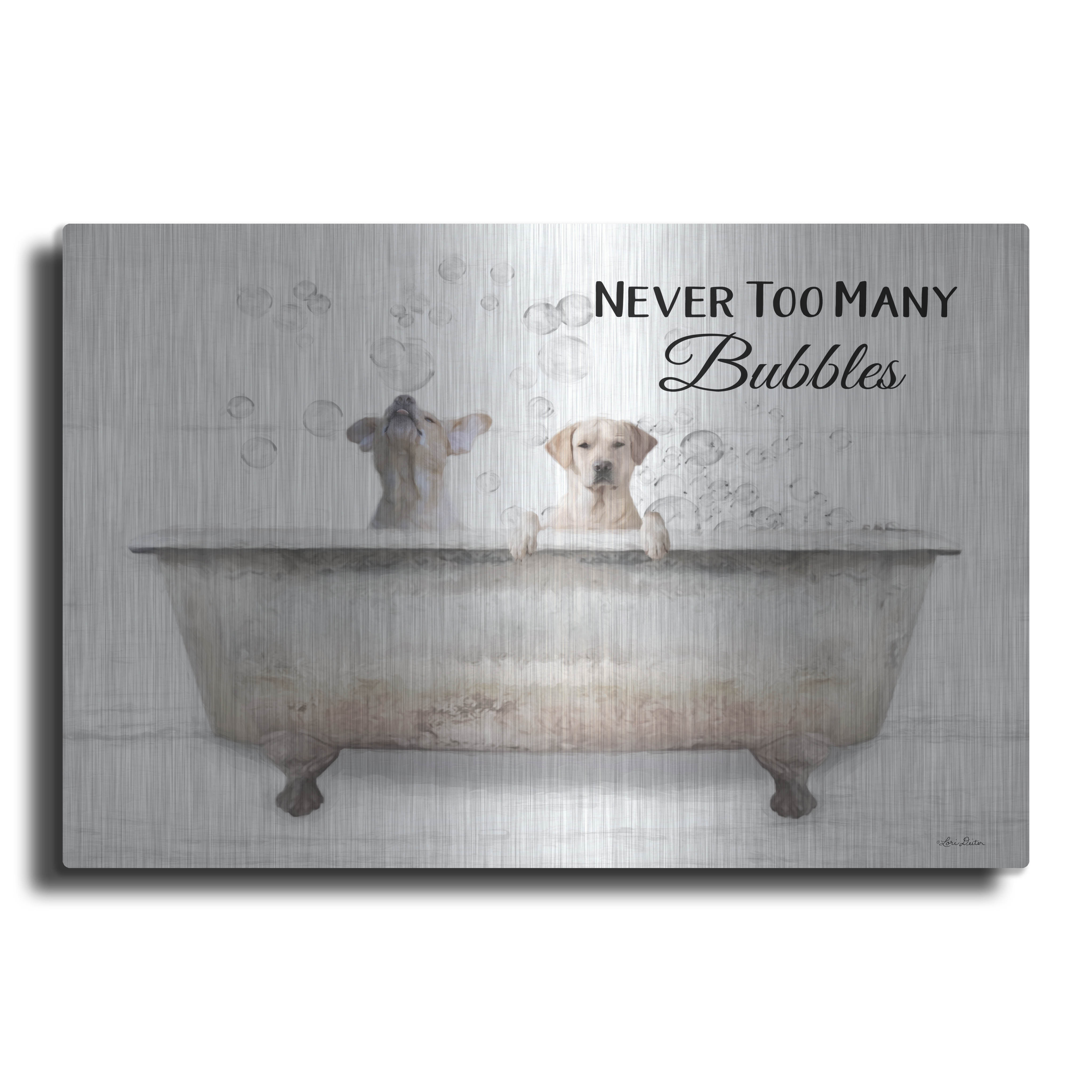 Trinx 'Never Too Many Bubbles' by Lori Deiter, Metal Wall Art, | Wayfair